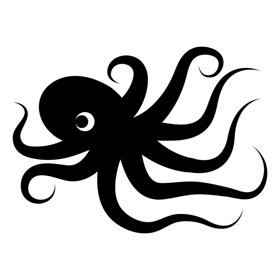 Octopus Digital Vector Cut Download Svg Png - Etsy