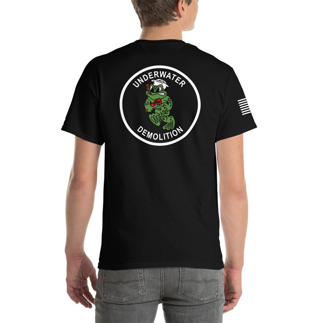 Original UDT 2 Sided T-shirt With USA Flag White Ink - Etsy