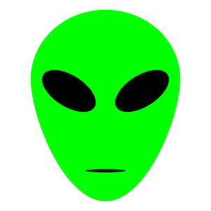 Alien Head Digital Vector Cut Download Svg Png Dxf - Etsy