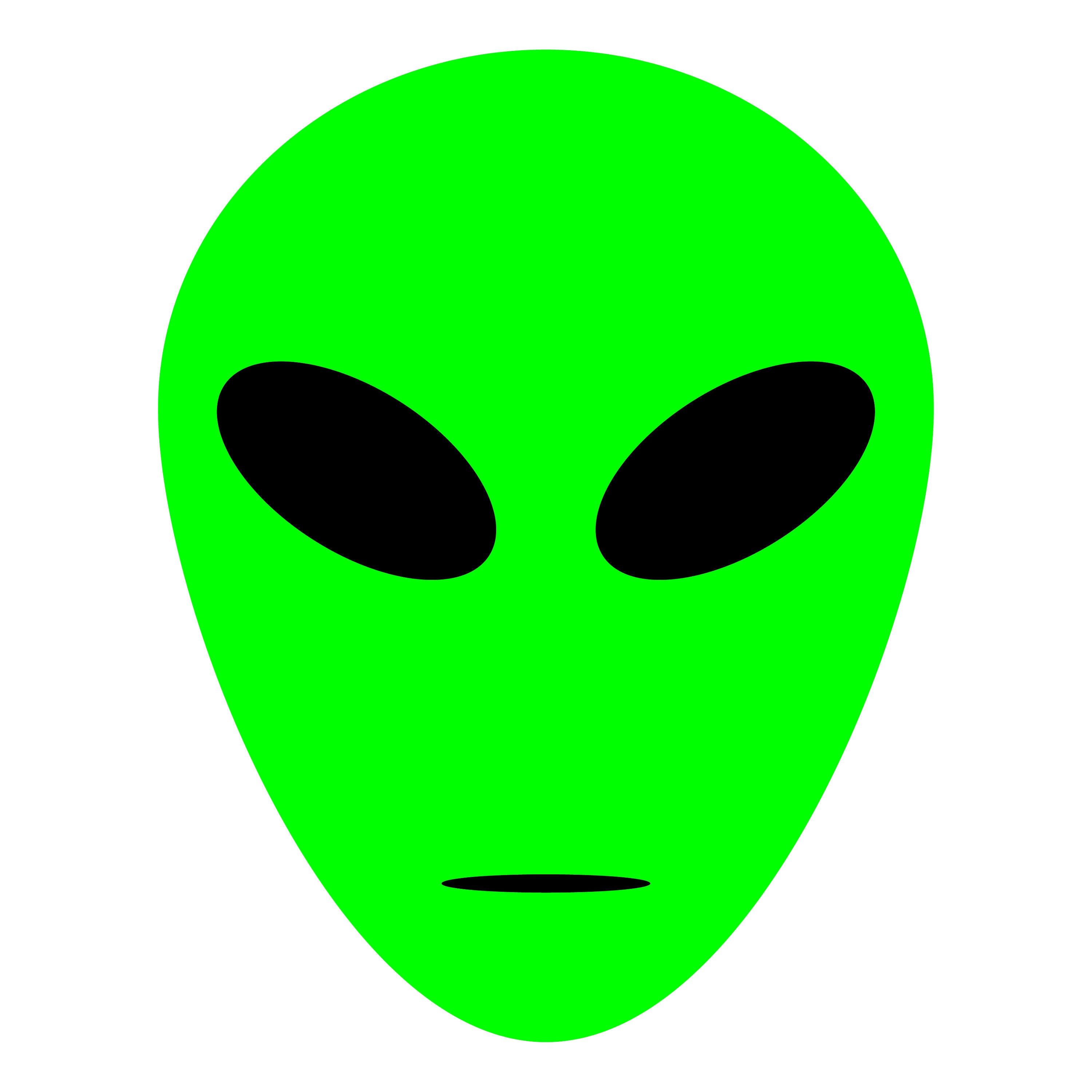 Alien Head Digital Vector Cut Download Svg Png Dxf - Etsy