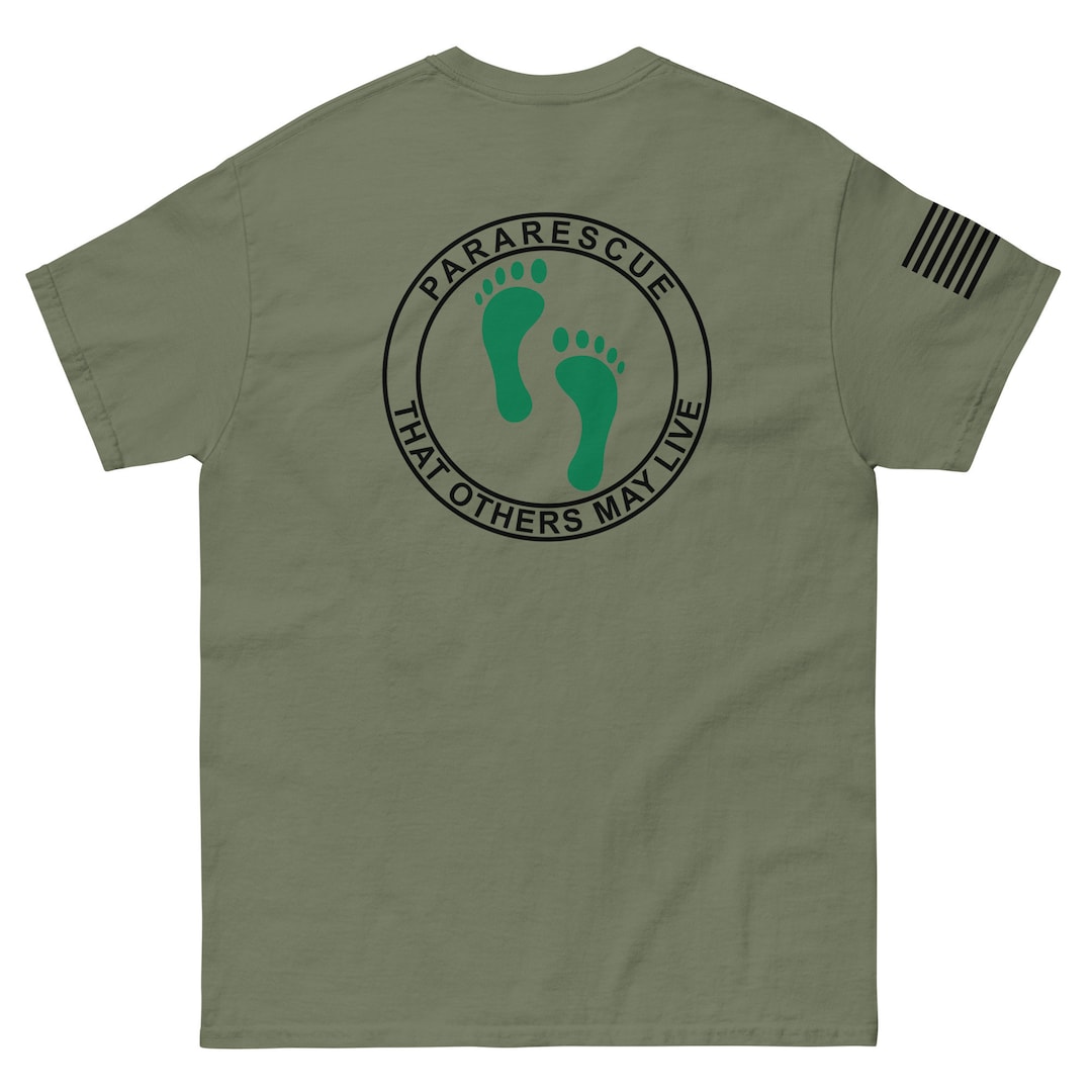 Pararescue That Others May Live Classic 2 Sided Tshirt With USA Flag on ...