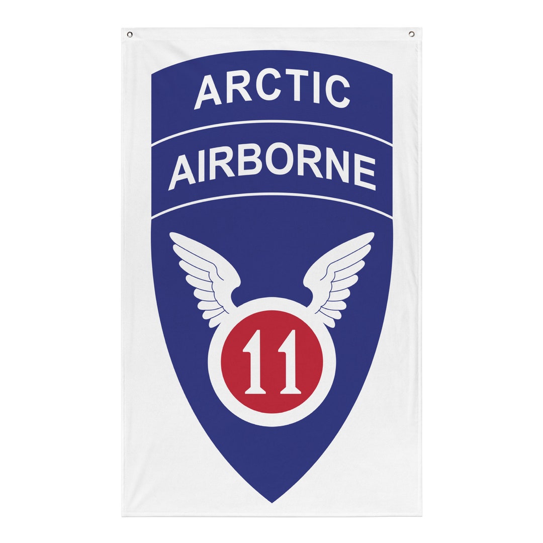 11th Airborne Arctic Flag Vertical - Etsy