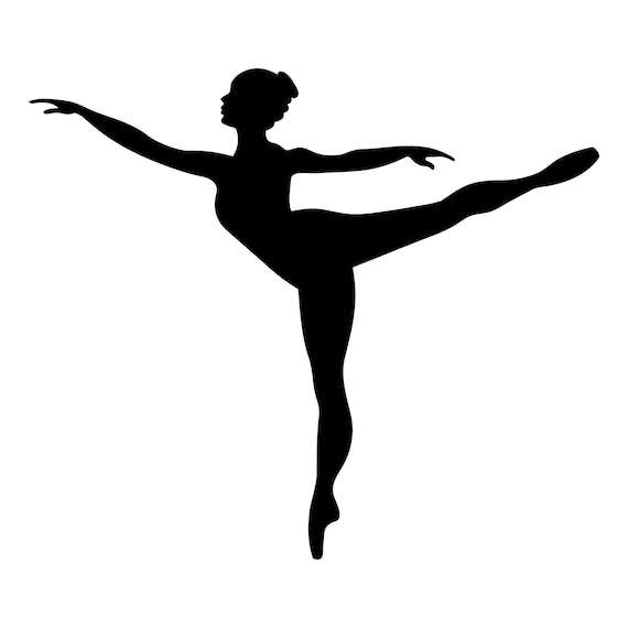 Ballerina Arabesque Digital Vector Cut Download Svg Png Dxf - Etsy