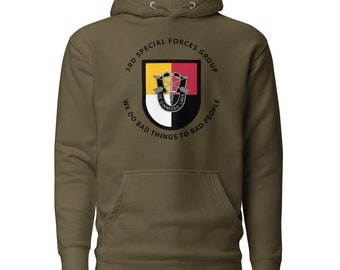 3rd Special Forces Group Embroidered Hooded Sweatshirt-3680 - Etsy