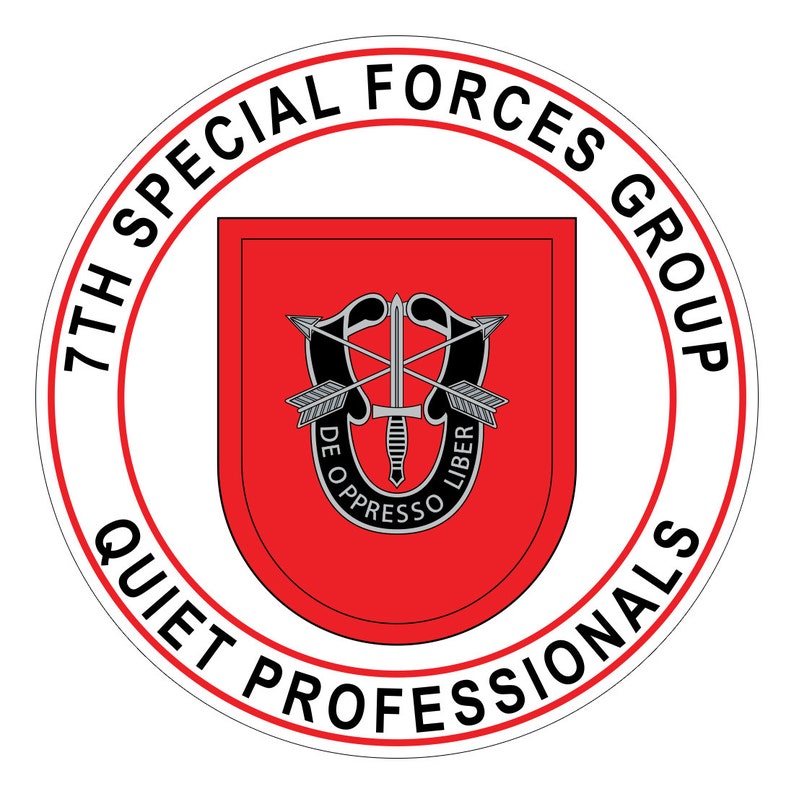 Special Forces Stickers 7th Group | Etsy