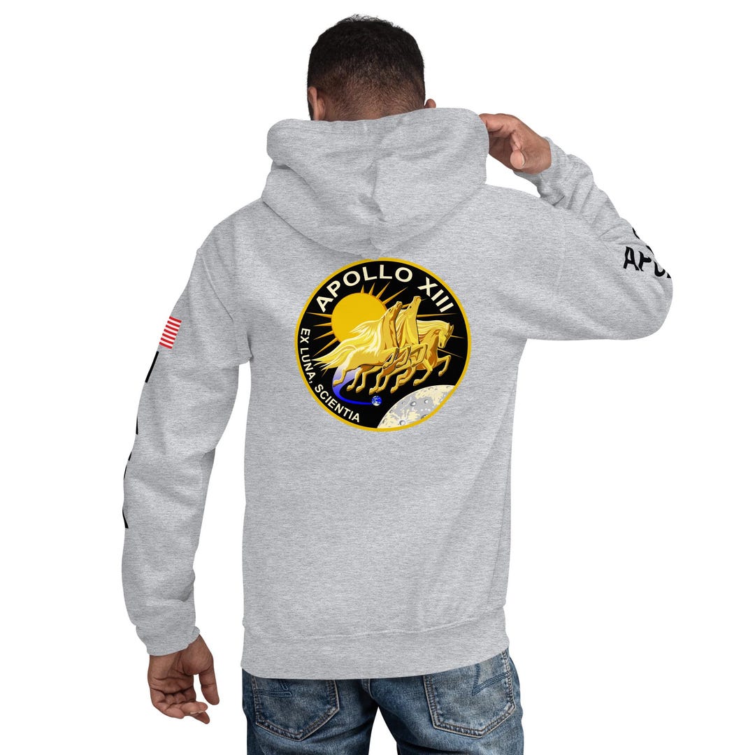 Apollo 13 Deluxe Hoodie NASA Space Exploration Lunar Moon - Etsy