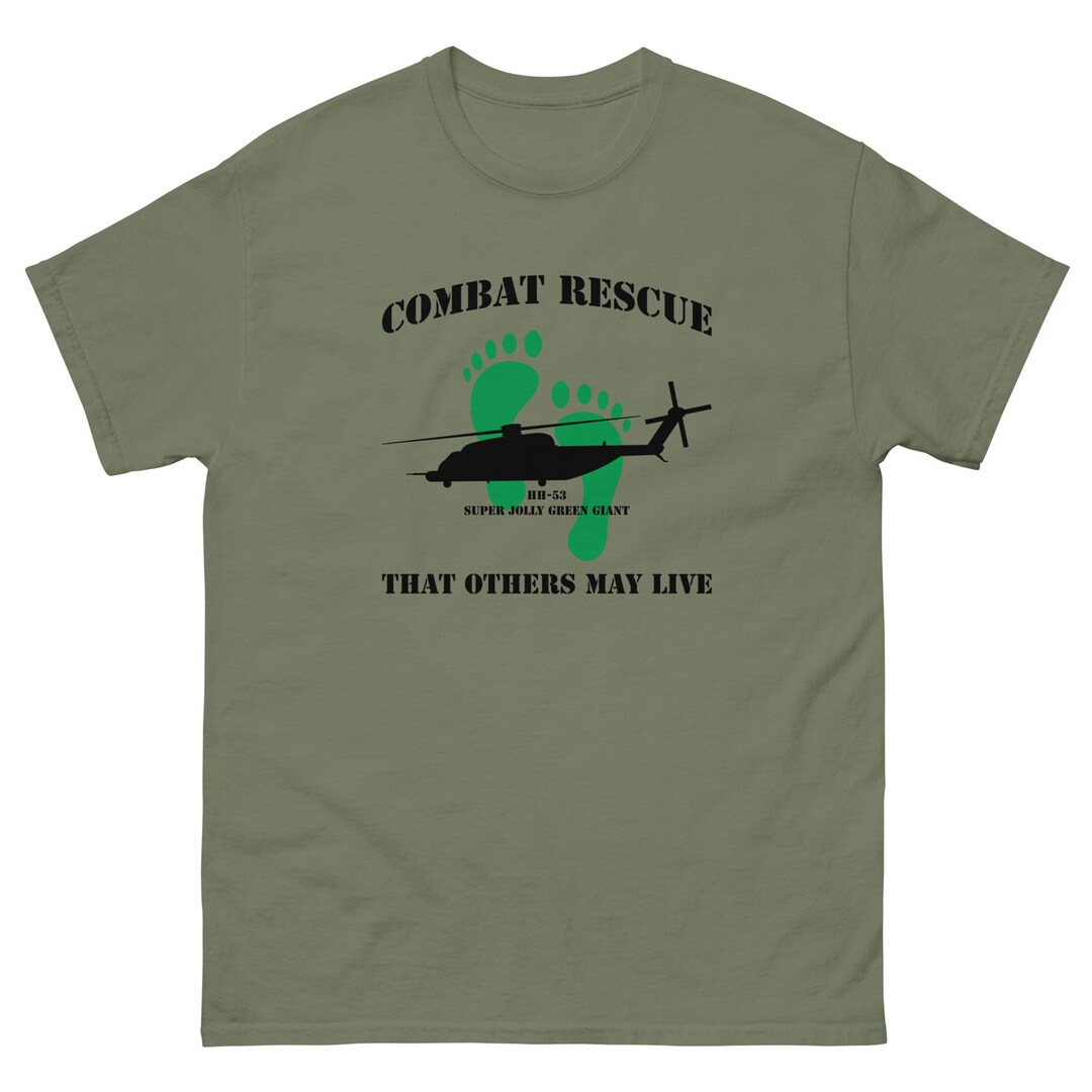 Combat Rescue Super Jolly Green Classic Tee - Etsy