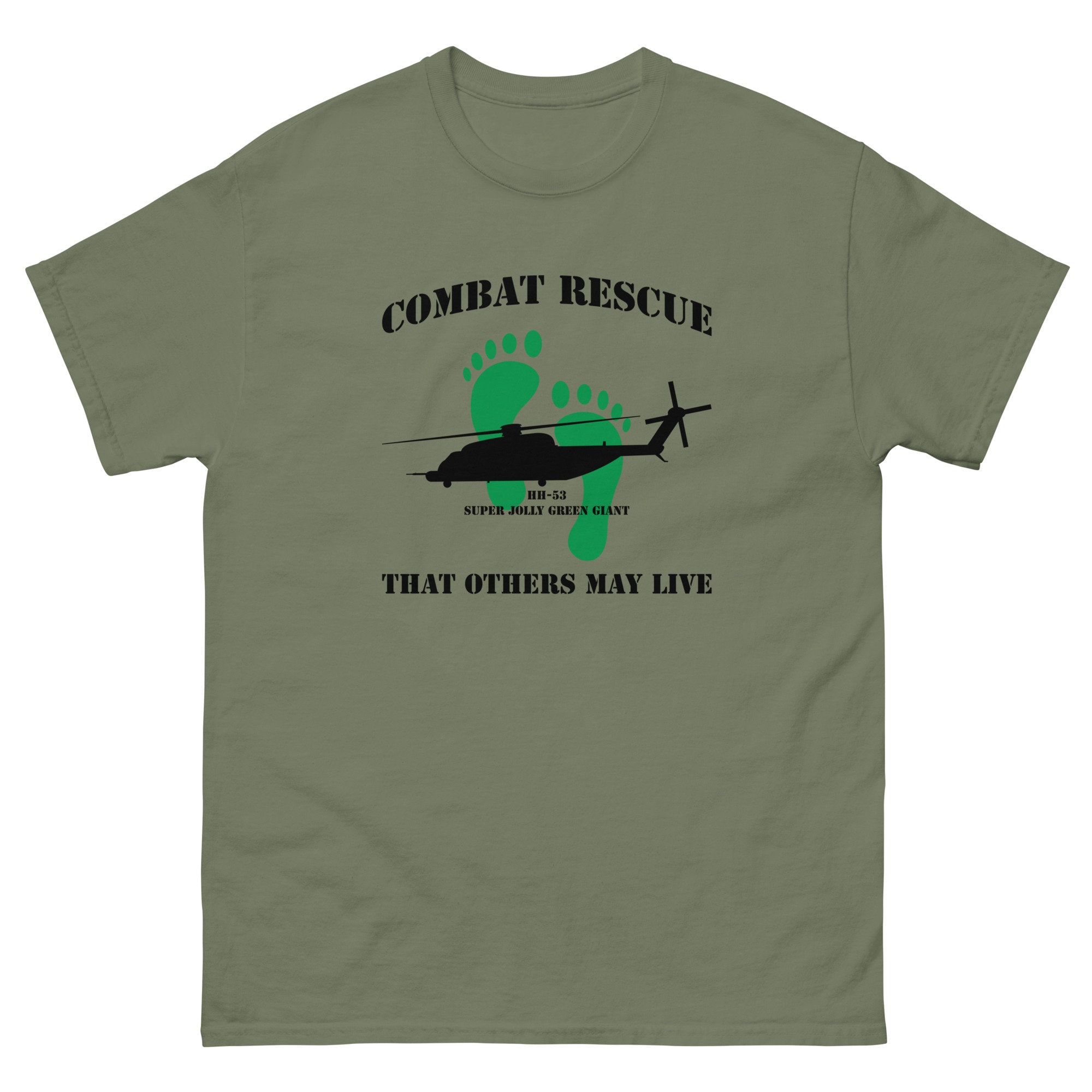Combat Rescue Super Jolly Green Classic Tee - Etsy