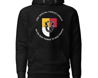 3rd Special Forces Group Embroidered Hooded Sweatshirt-3680 - Etsy