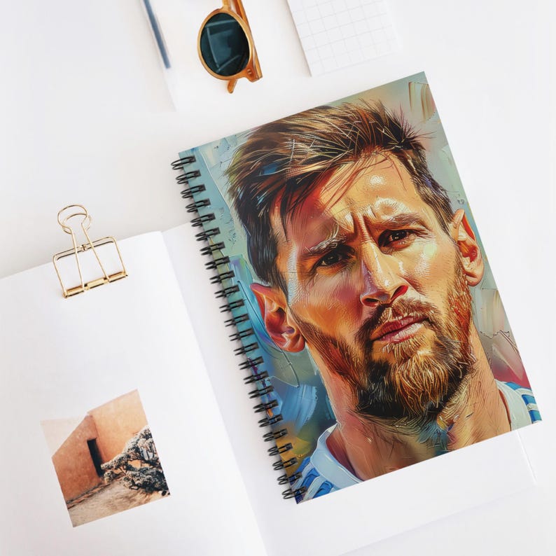 Lio Messi Spiral Notebook - Ruled Line - Etsy