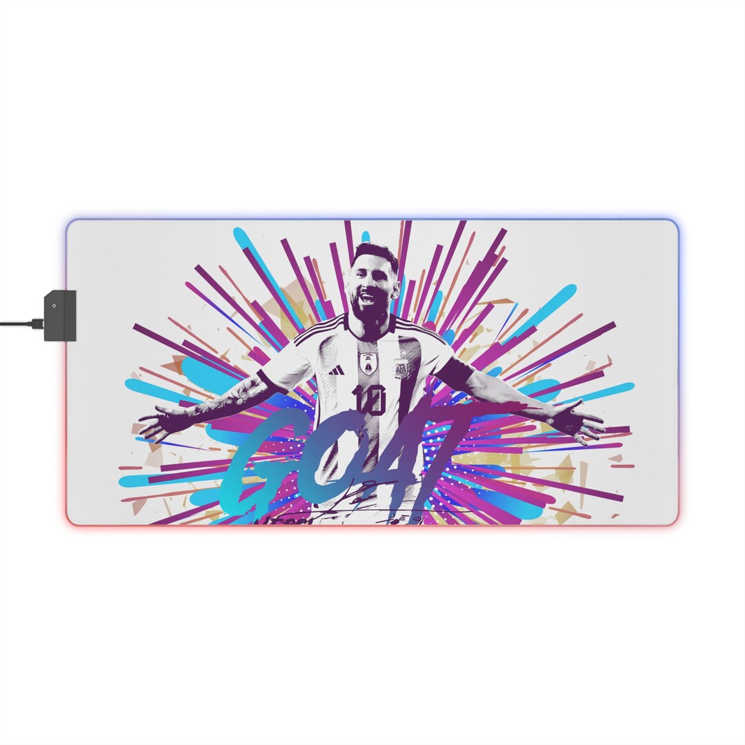 GOAT Messi LED Gaming Mouse Pad - Etsy