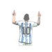Lionel Messi Two Fingers Celebration Vinyl Kiss-cut Stickers, Durable ...