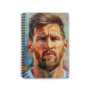 Lio Messi Spiral Notebook - Ruled Line - Etsy