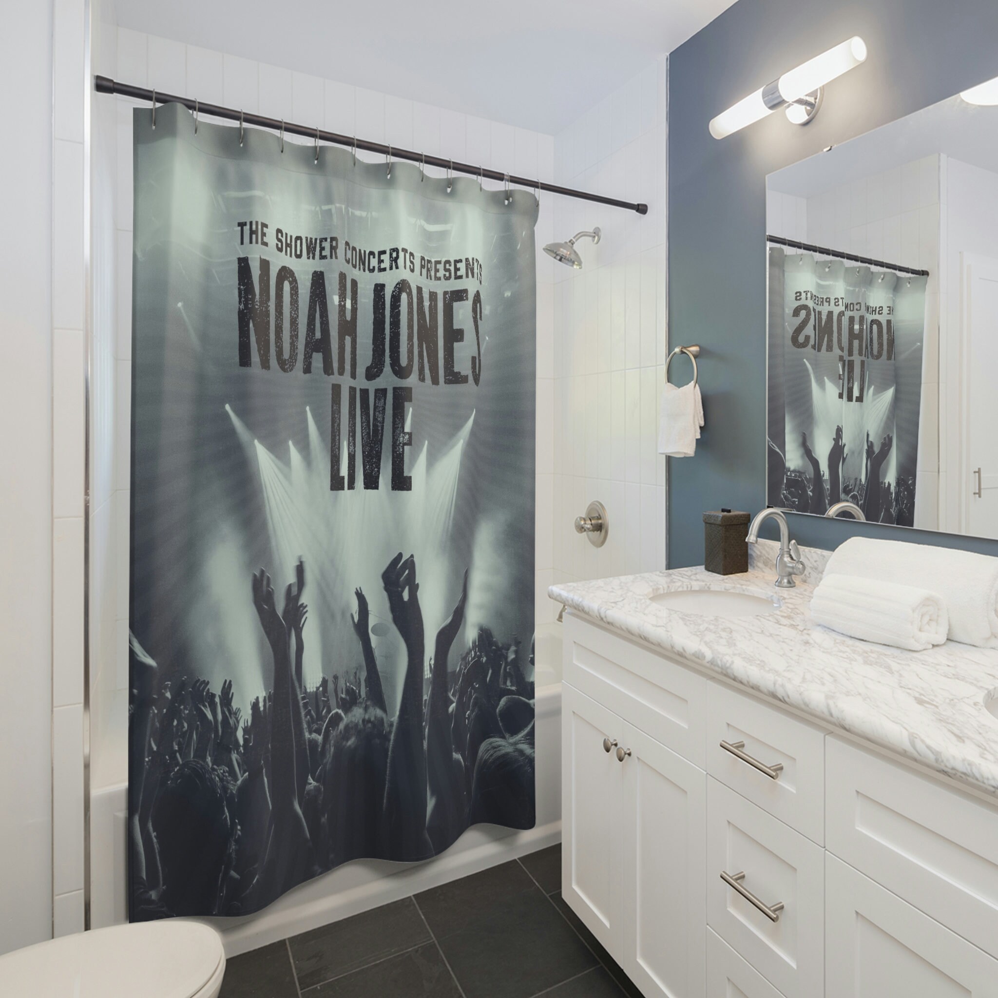 Sing Along in Style! Fully Customizable Shower Curtains - Shower ...