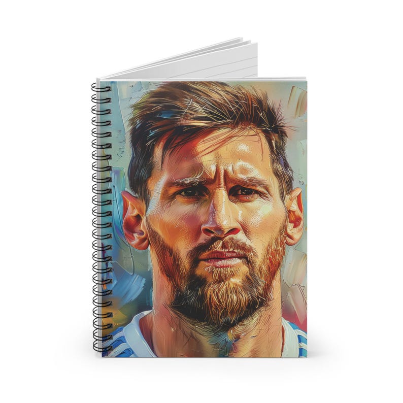 Lio Messi Spiral Notebook - Ruled Line - Etsy