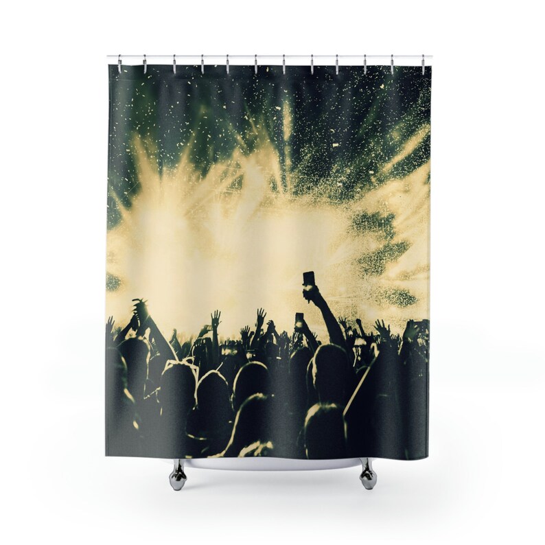 Rock the Bathroom: the Concert-inspired Shower Curtain A - Etsy
