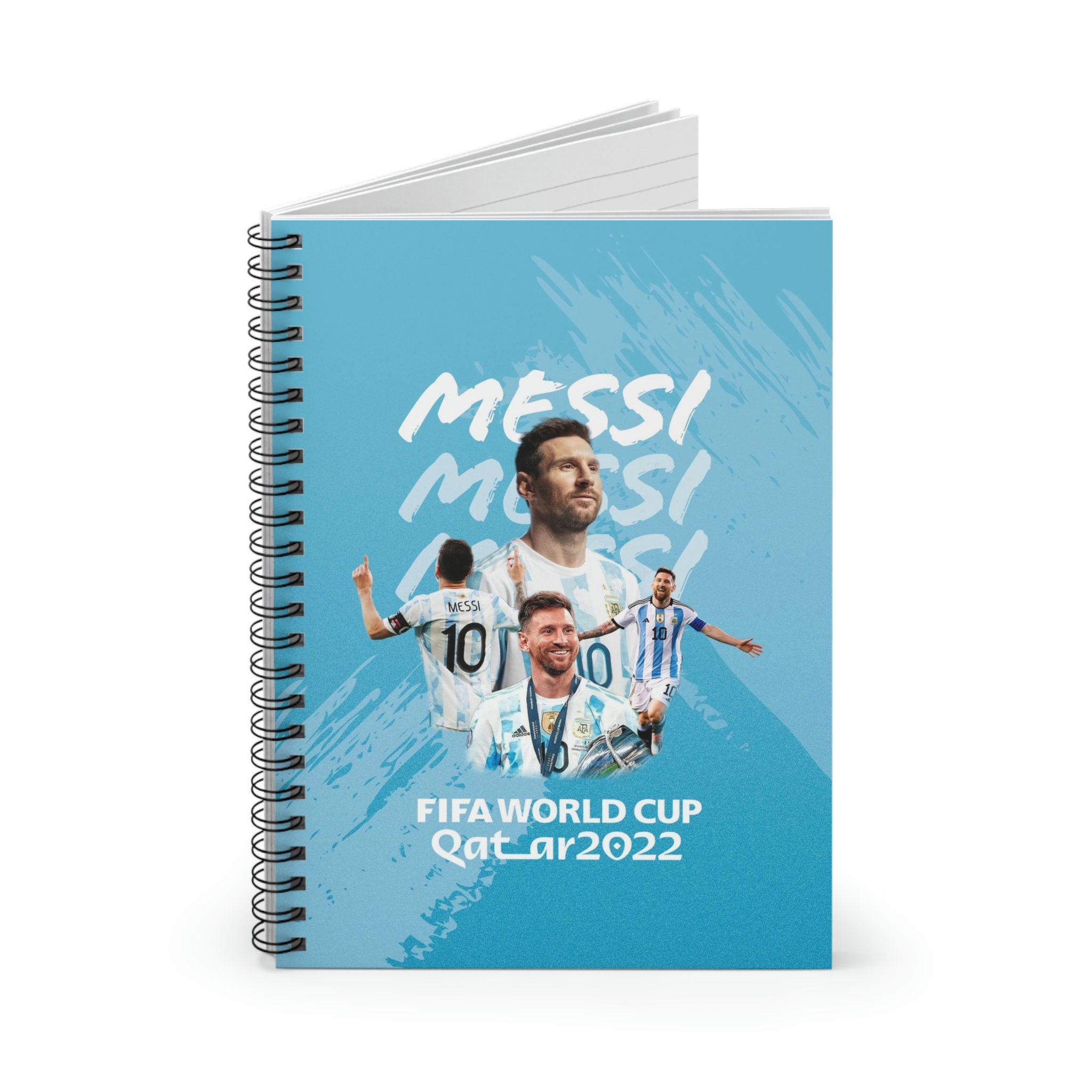 Messi Champion Spiral Notebook - Ruled Line - Etsy