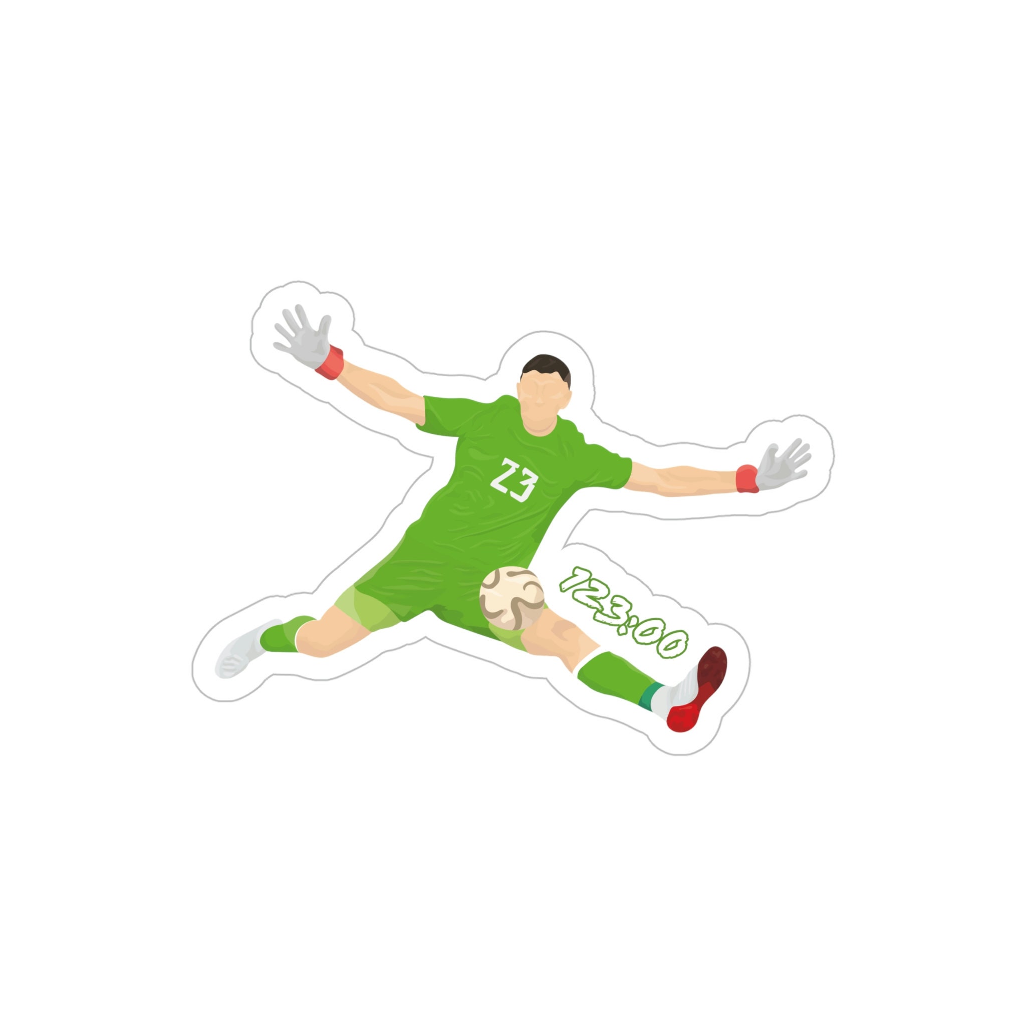 Dibu Martinez Transparent Outdoor Stickers, Die-cut, 1pcs, Soccer ...