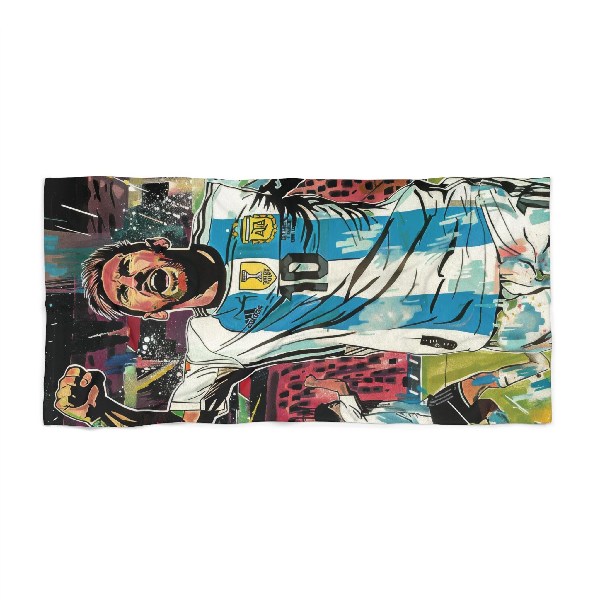 Lionel Messi Celebrating Victory Beach Towel - Etsy
