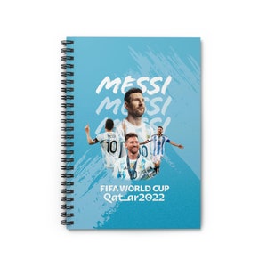 Messi Champion Spiral Notebook - Ruled Line - Etsy