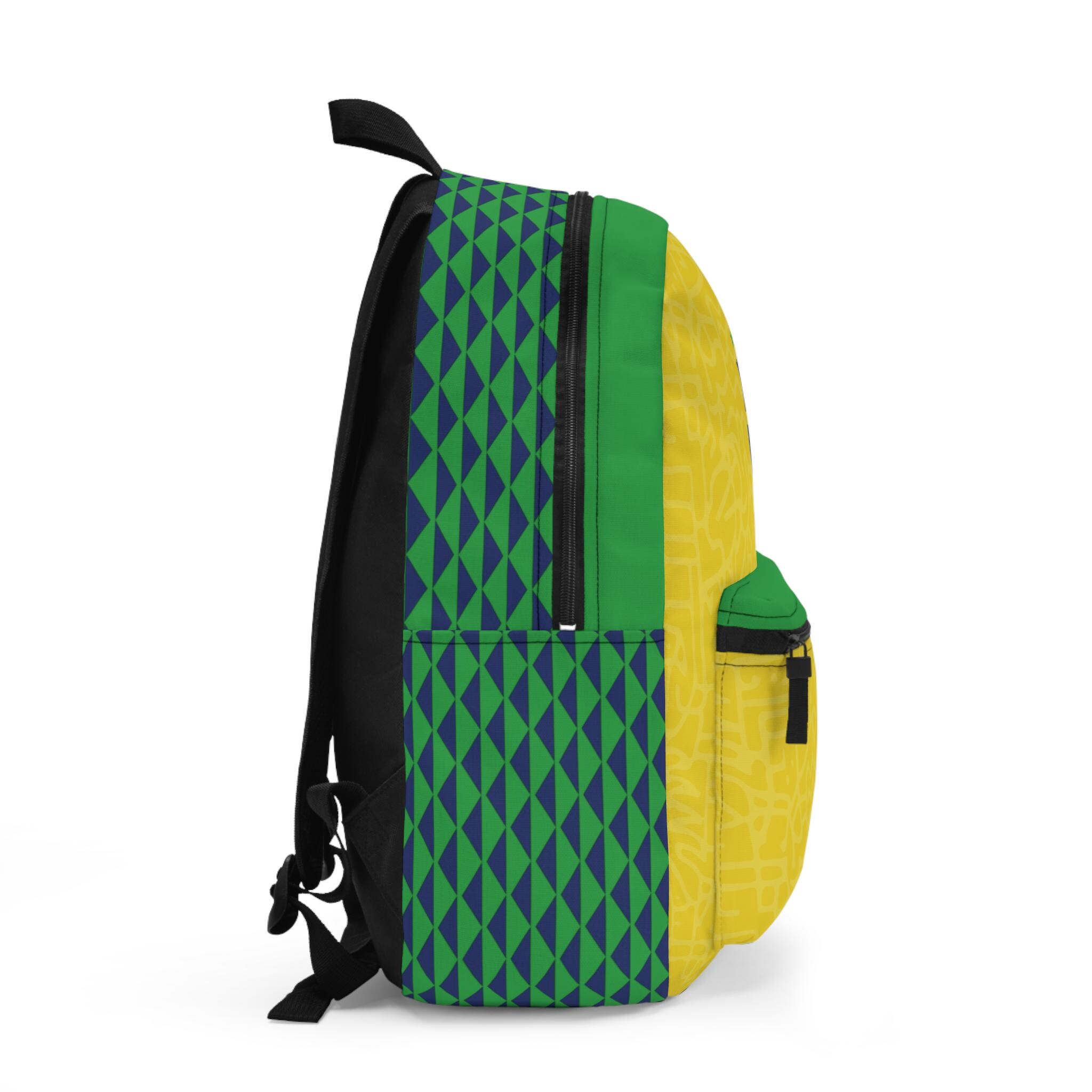 Brazil Soccer Team Colors Backpack, Durable, Lightweight & Stylish Fan ...