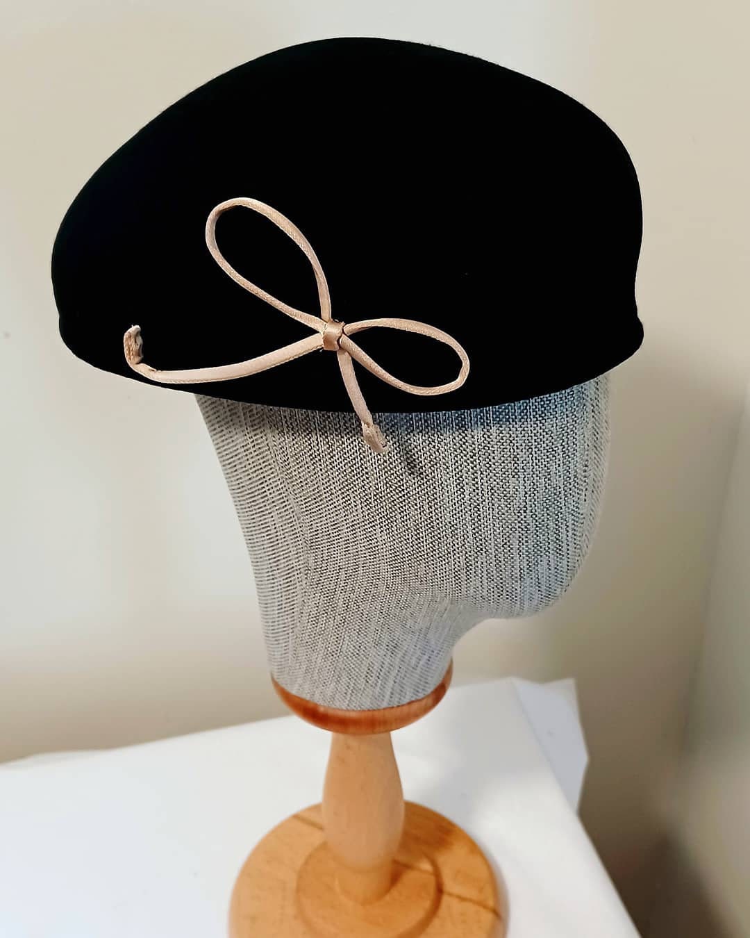 Women's Gorgeous Designer Black and Beige Beret Made to - Etsy
