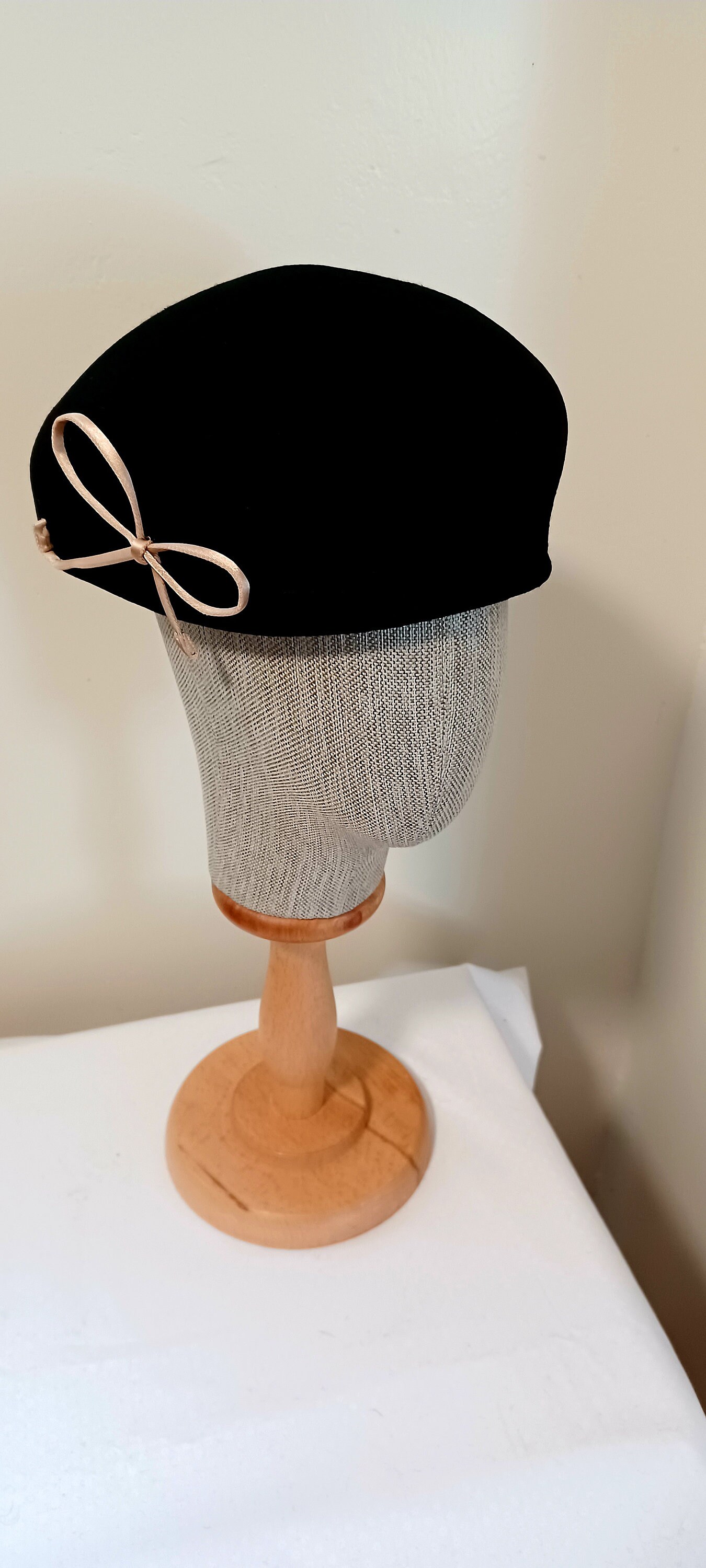 Women's Gorgeous Designer Black and Beige Beret Made to - Etsy