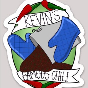 Kevin's Famous Chili Sticker the Office Laptop Decal Dunder Mifflin ...