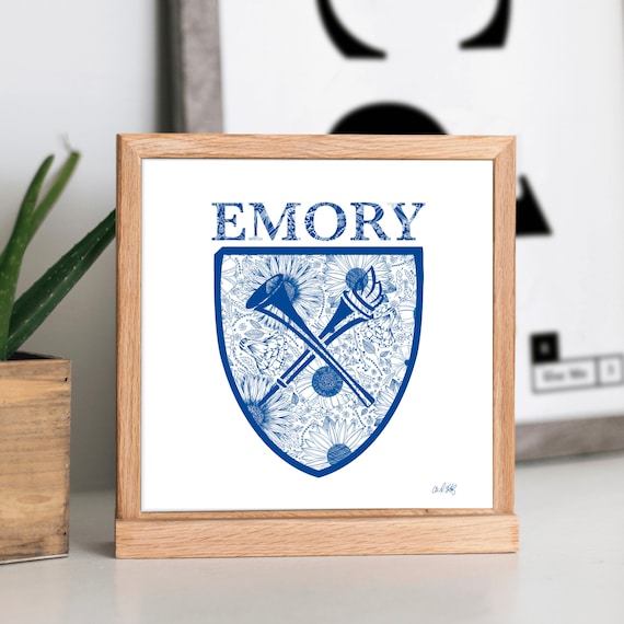 Wall Decor Emory University Print Custom Map Housewarming Gift for Best ...