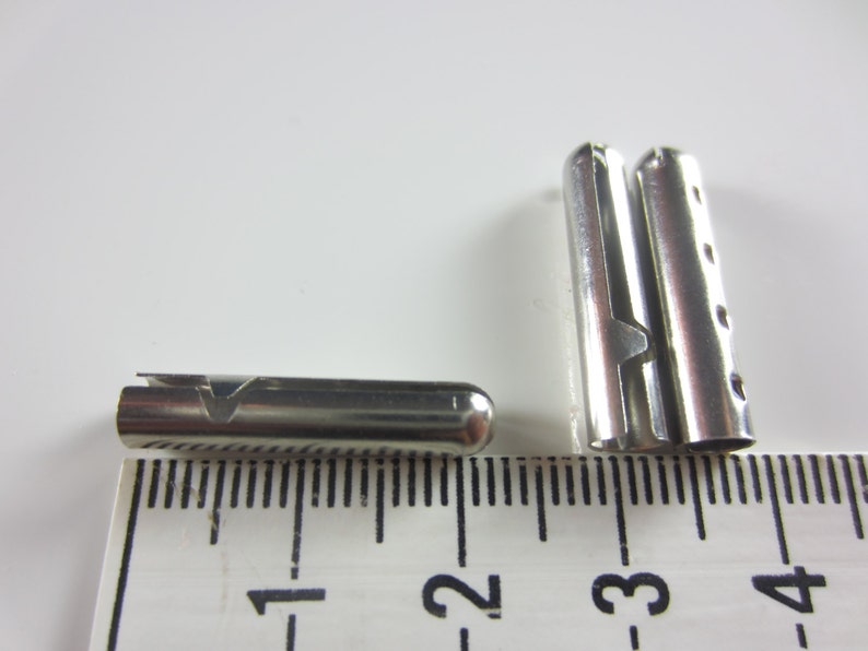 8 Large Silver Metal Shoe Lace / Drawstring Tips aglets - Etsy