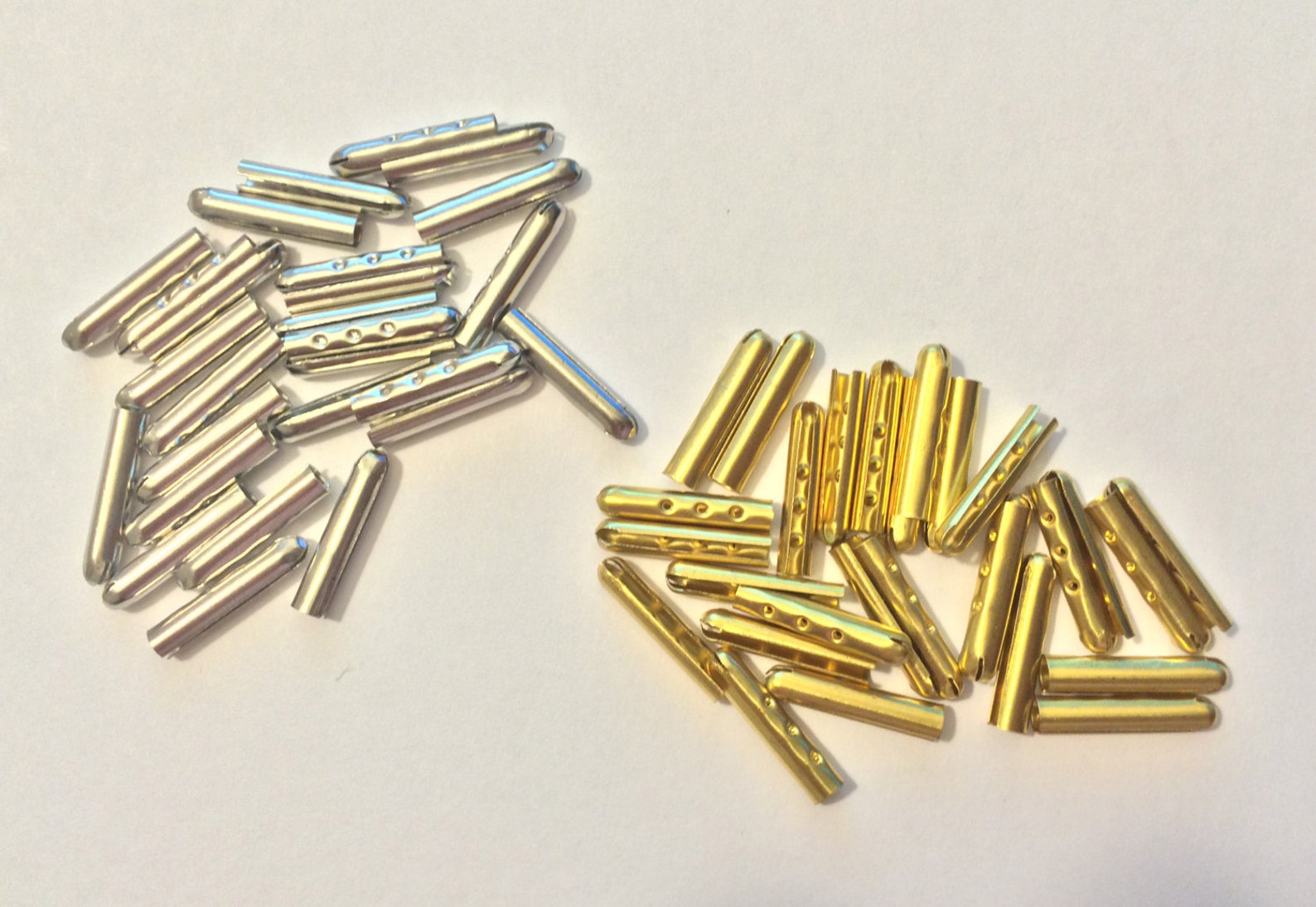 Metal Shoe Lace Tips aglets Silver Color 4 Silver Pieces - Etsy