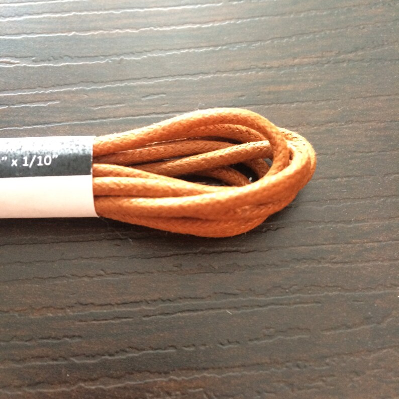 Tan Waxed Colored Round Oxford Dress Shoe Laces - Etsy