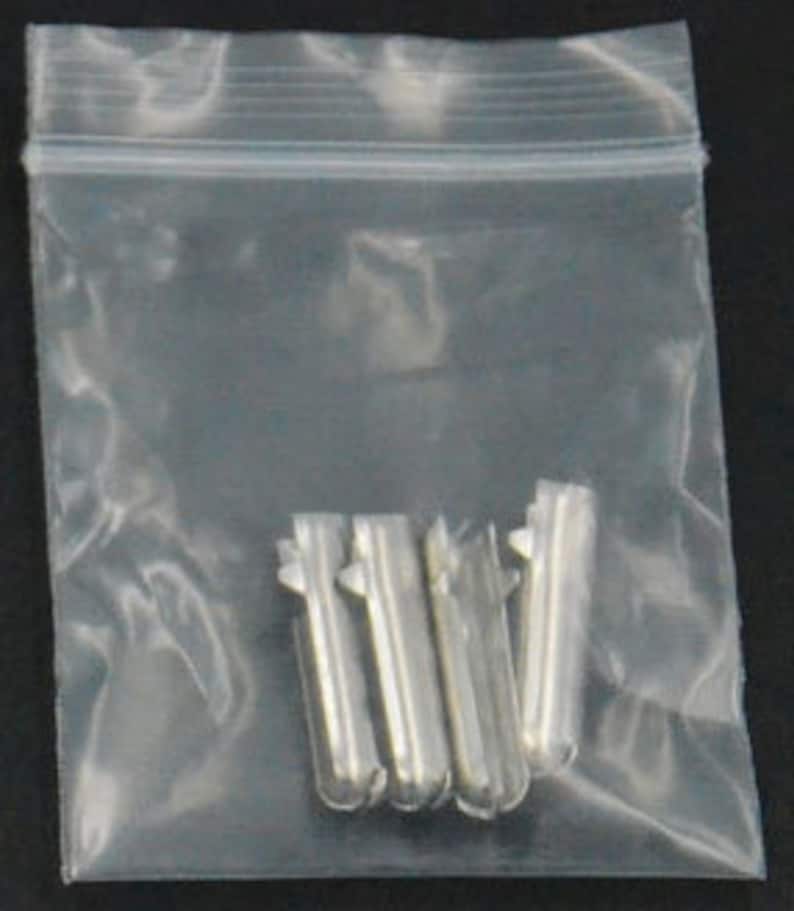 Silver Metal Shoe Lace / Drawstring Tips aglets 8 Pieces - Etsy