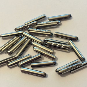 Metal Shoe Lace Tips (aglets) Silver Color (4 Silver Pieces) - Etsy