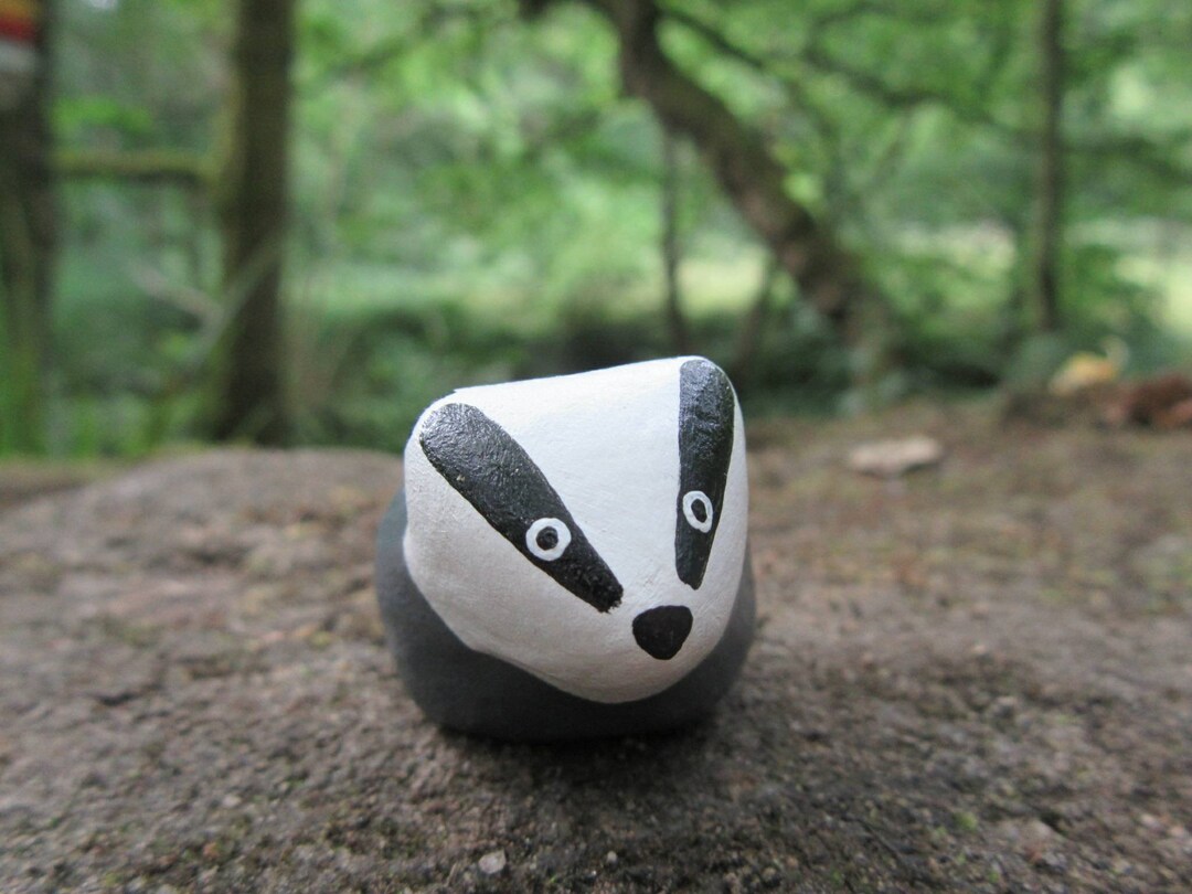 Badger - Clay Miniature Clay Ornament - Etsy UK