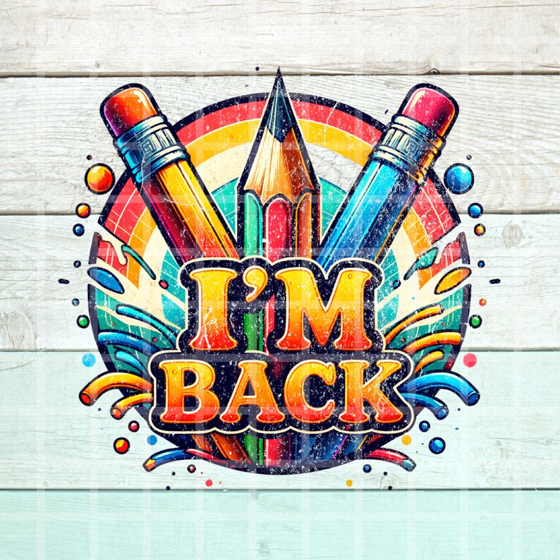 I'm Back Png, Bruh We Are Back Png, Colorful Neon Back to School ...
