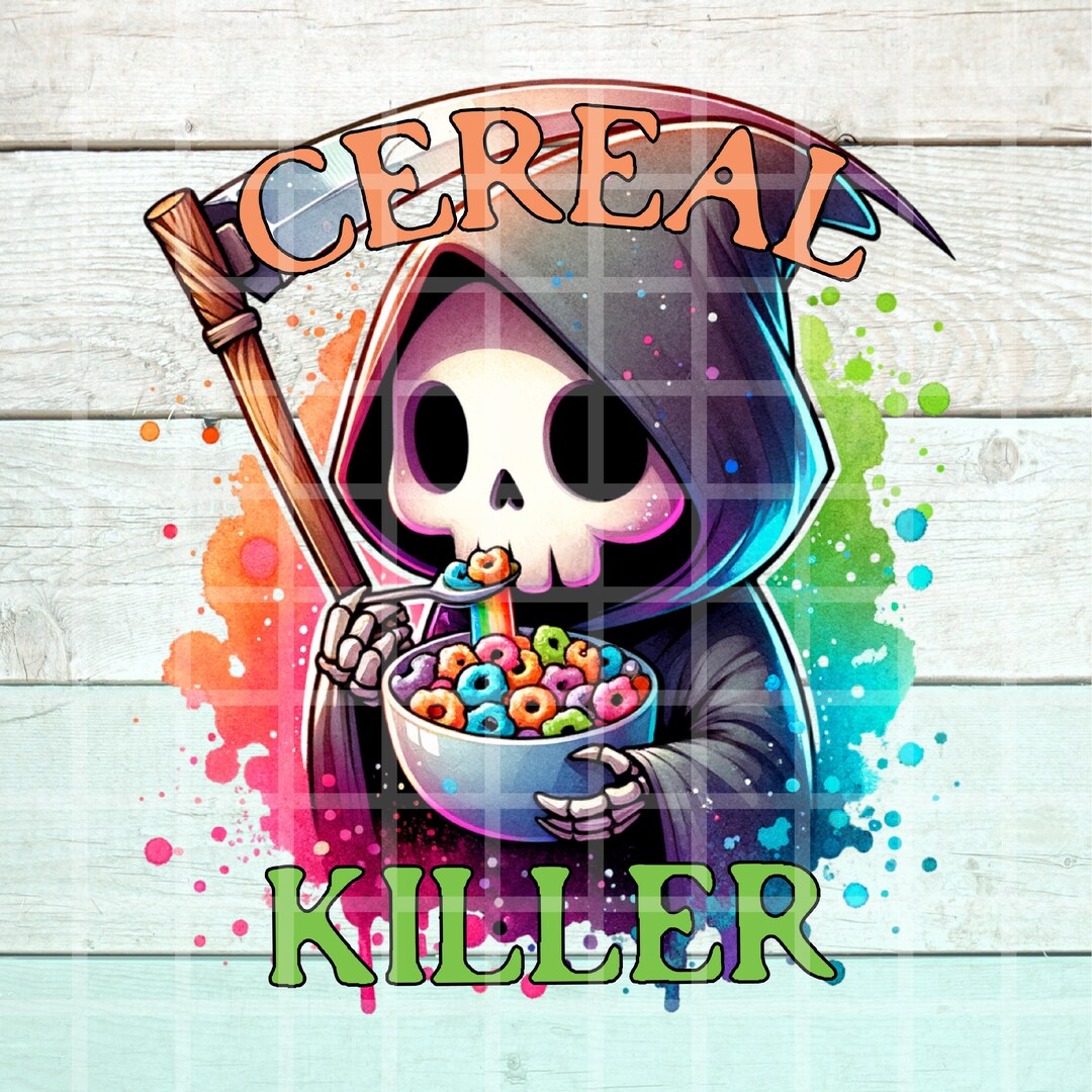 Cereal Killer PNG, Funny Little Girl Little Boy Halloween PNG, Funny ...