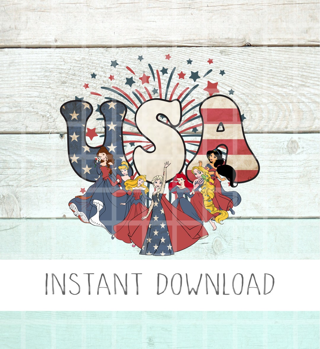 USA Princesses Fireworks Png, 4th of July Minnie Png, Mouse and Friends ...