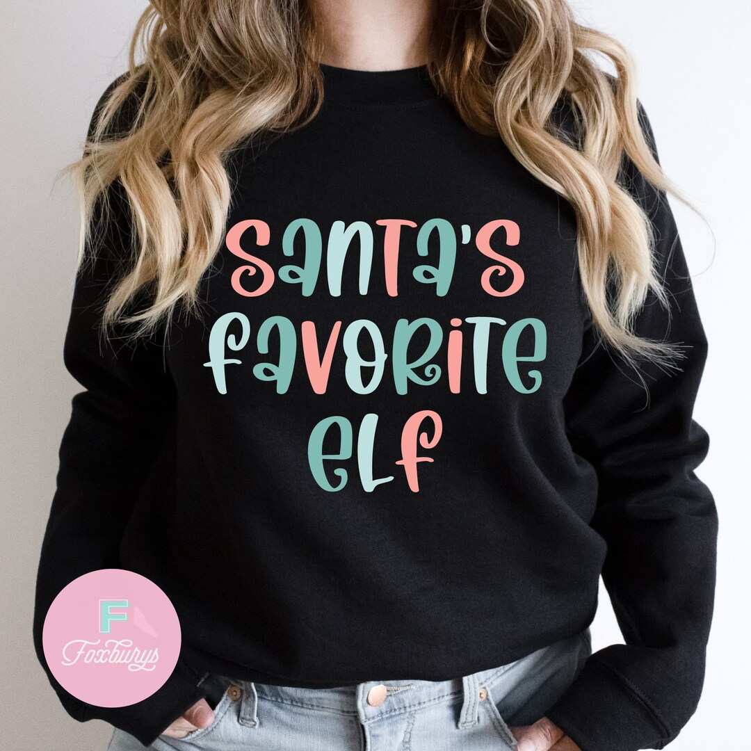 Santa's Favorite Elf Svg, Vintage Christmas Svg, Holiday Svg, Christmas ...