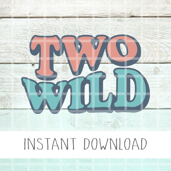 Two Wild Font - Etsy