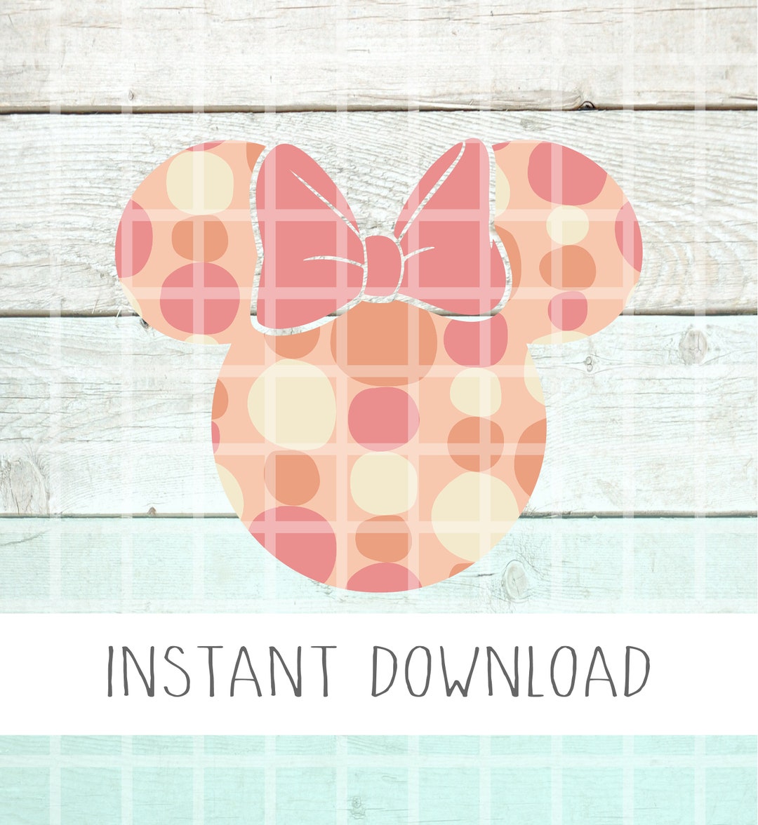Minnie Retro Polka Dots PNG, Retro Colors Minnie Png , Minnie Png ...