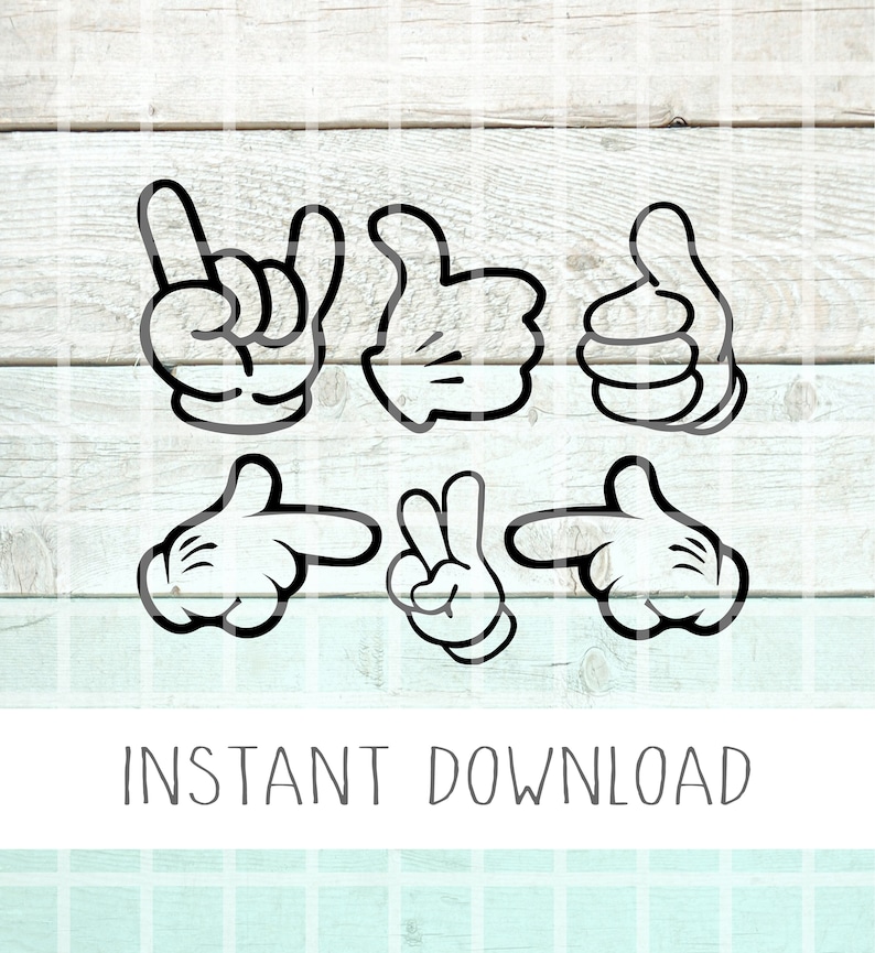 Mickey Hands Svg, Mickey Svg, Mickey Twodles Svg, Mickey Peace Svg ...