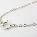 Solid Silver Plain Chain, Fine Sterling Silver Chain Necklace, Cable ...