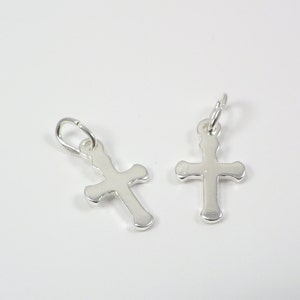 925 Sterling Silver Cross, Sterling Silver Cross Charm Pendant ...