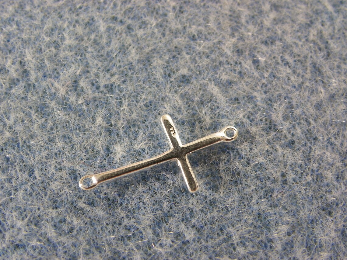 925 Sterling Silver Cross, Sterling Silver Cross Charm Pendant, Tiny ...