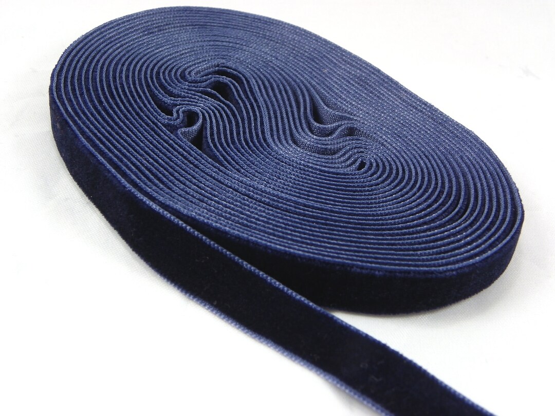 Cinta azul oscuro de 5 yardas cinta de terciopelo azul de 10 - Etsy España