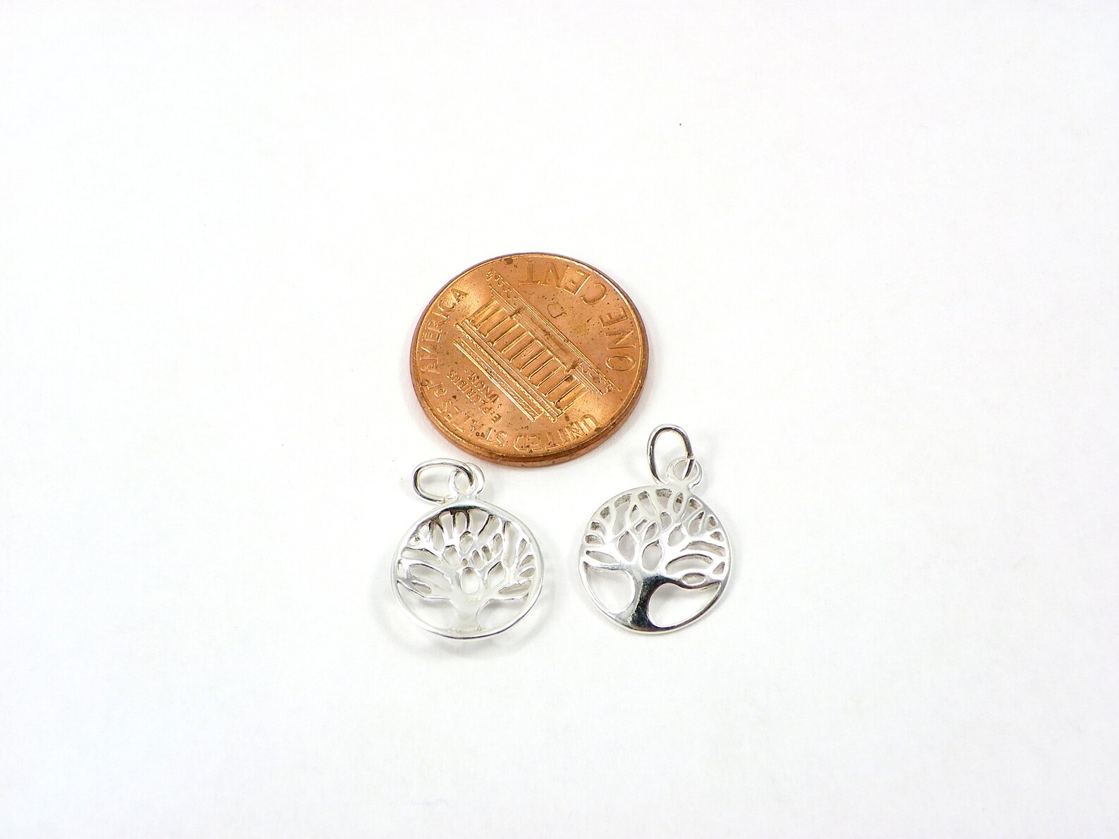 Sterling Silver Tree of Life Charm, Small Pendant (12mm) - Etsy
