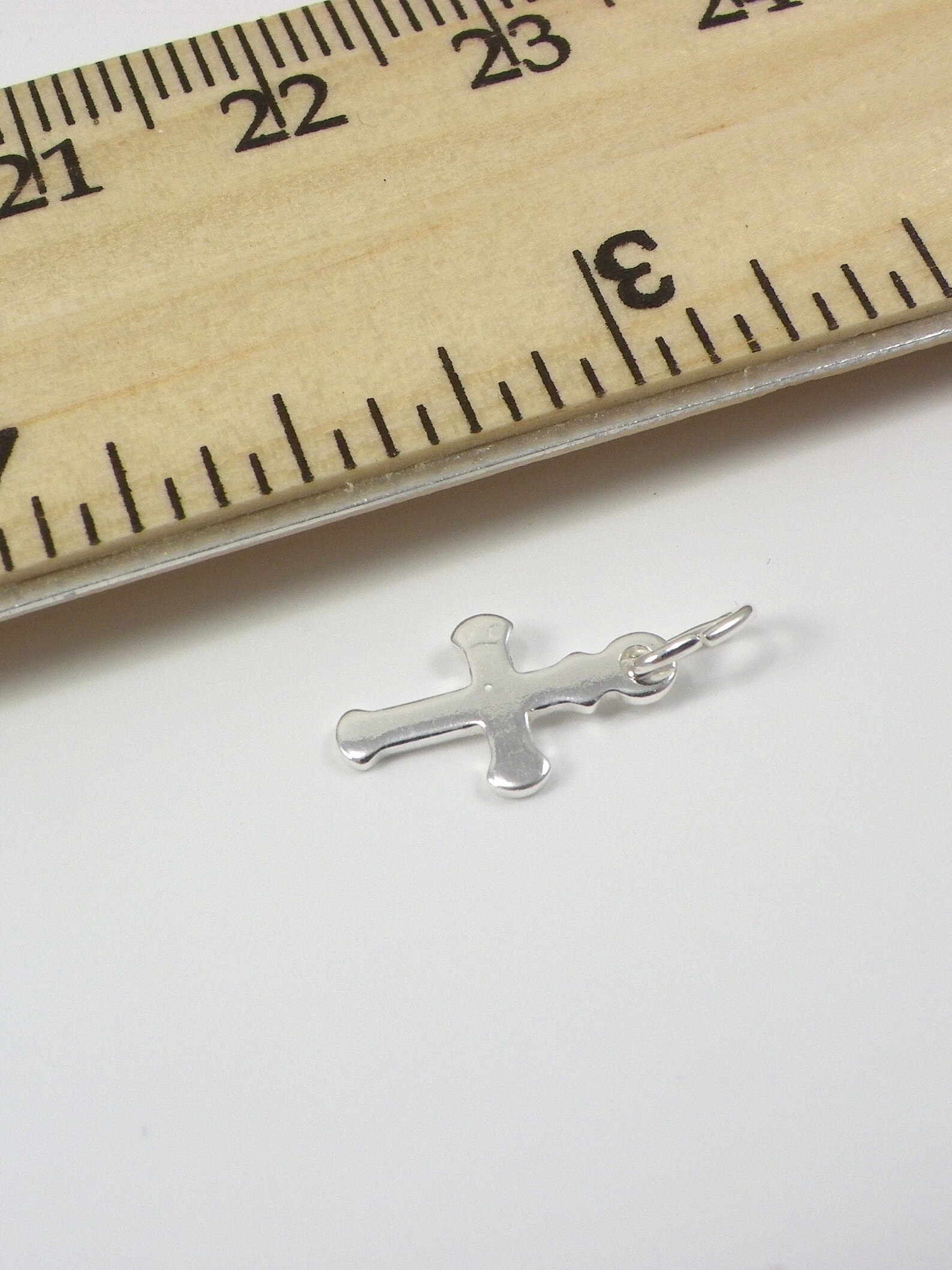 925 Sterling Silver Cross Sterling Silver Cross Charm - Etsy