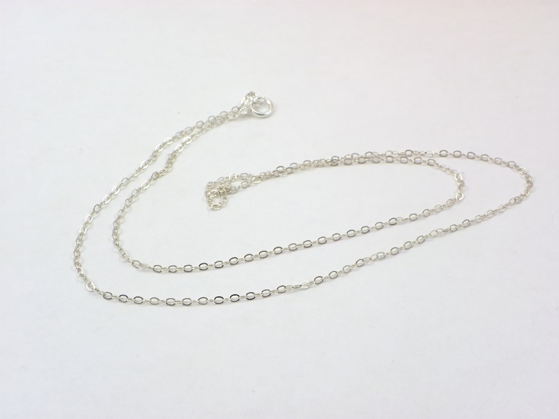 Solid Silver Plain Chain Fine Sterling Silver Chain Necklace - Etsy