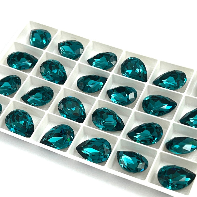 Fancy Cut Teal Blue Gems - Etsy